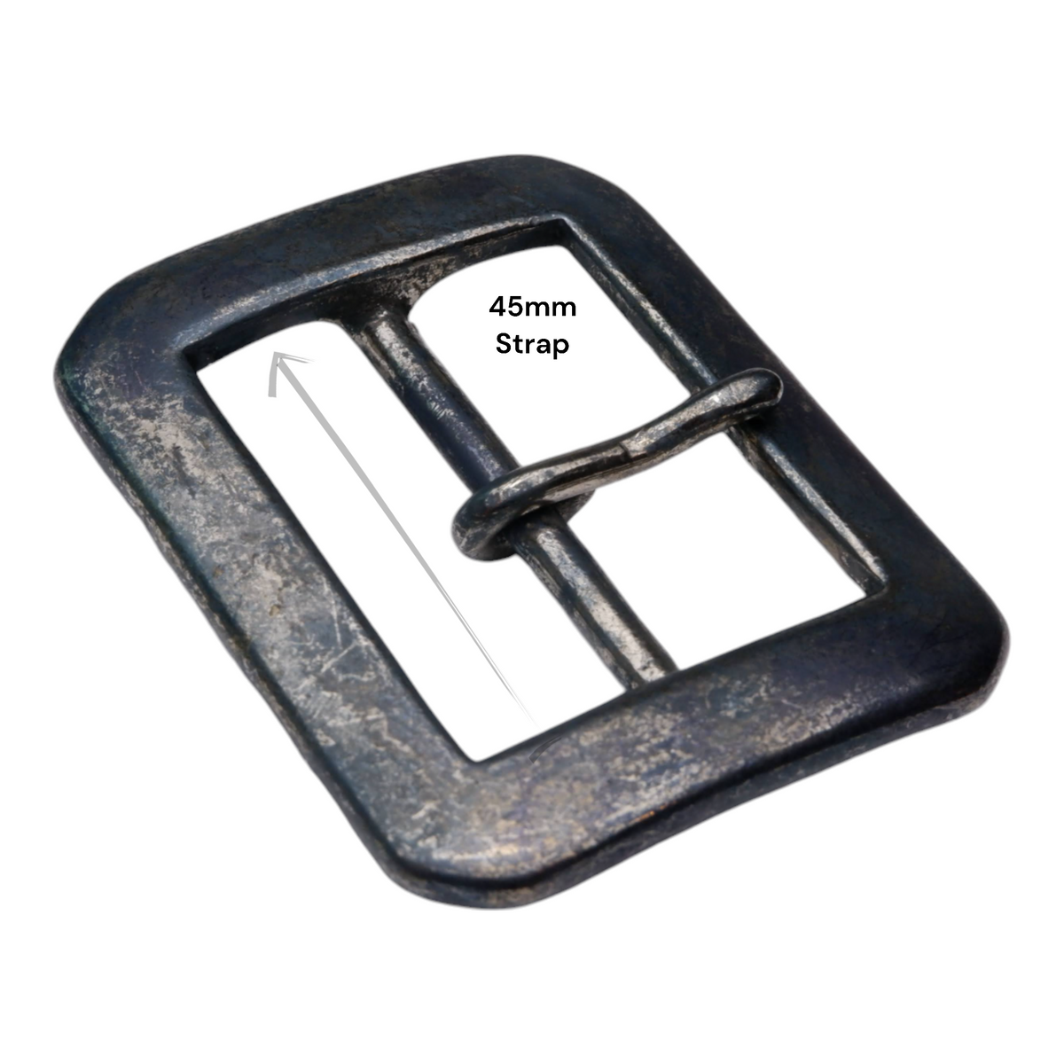 Japanese Buckle - Aged Nickel Single Prong (45mm) – Crafts By Littlebear