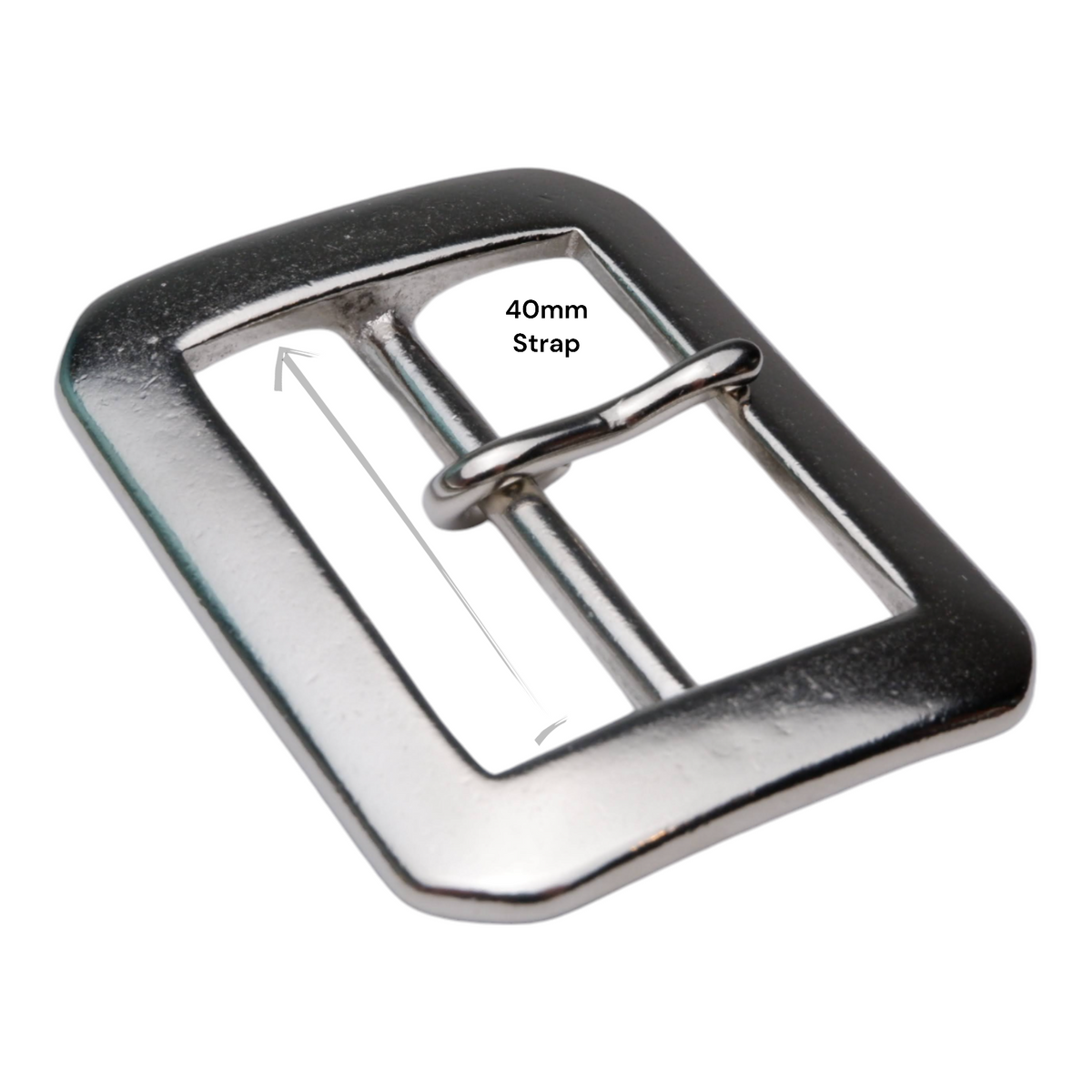 Japanese Buckle - Matte Nickel Single Prong (40mm) – Crafts By Littlebear